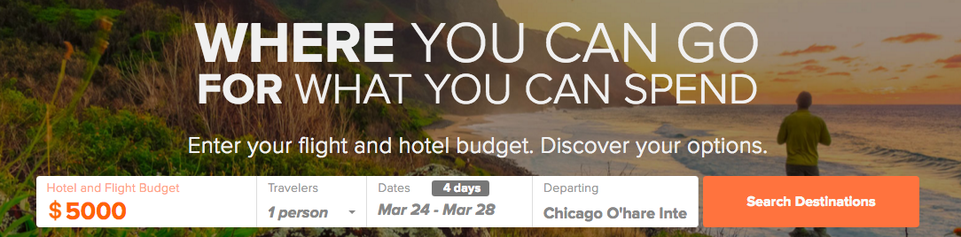 Wherefor: Where You Can Go For What You Can Spend