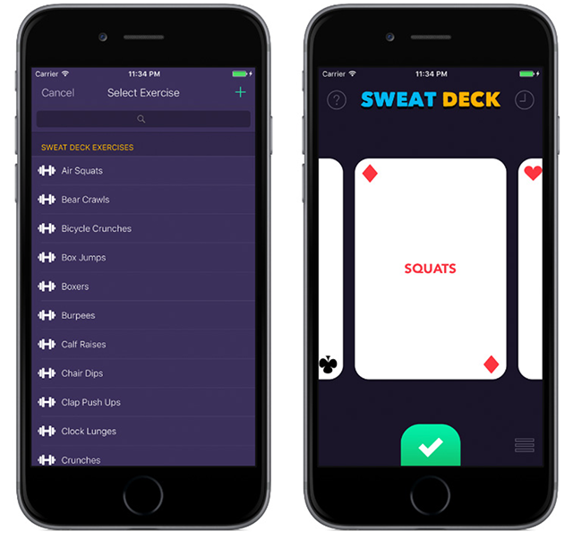 Sweat Deck: Deck of Cards Workout - The All My Faves Blog