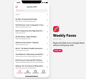 Glide: Create An App From Google Sheets - The All My Faves Blog